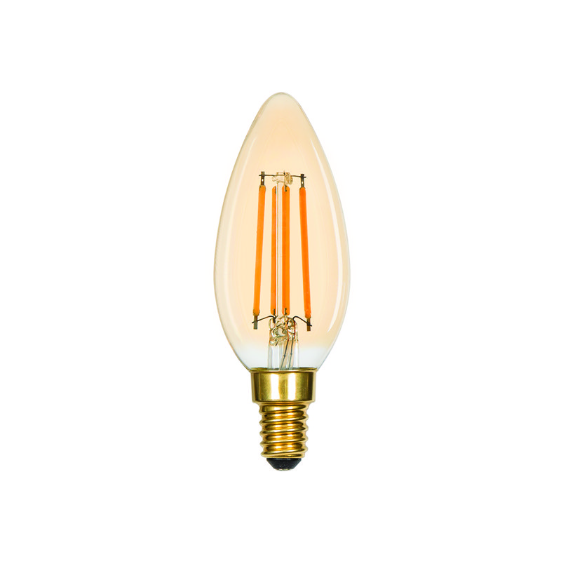 E14 B35 filament LED-stearinlyslampe Castel 4.1W 2200K dæmpbar | LED Verden