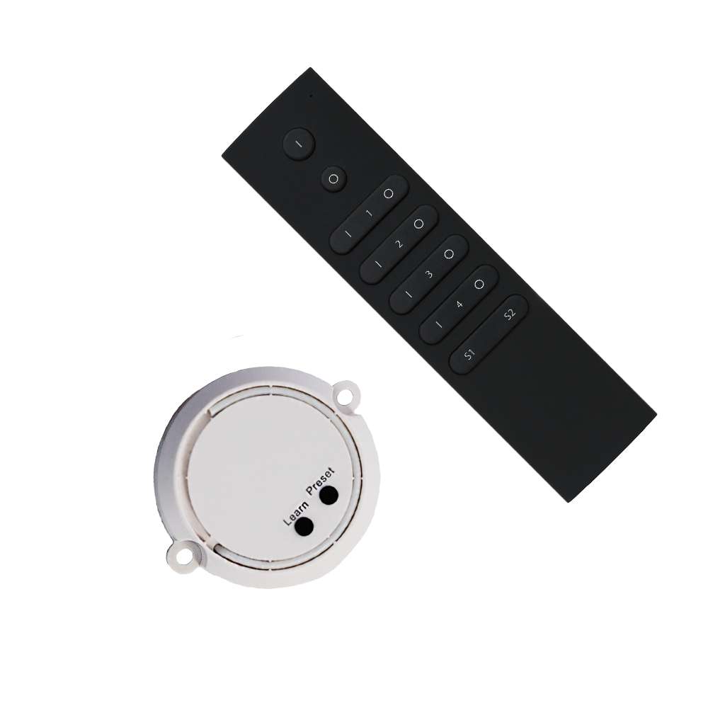 Fjernbetjening 4-zone RF sort + modtager | LED Verden