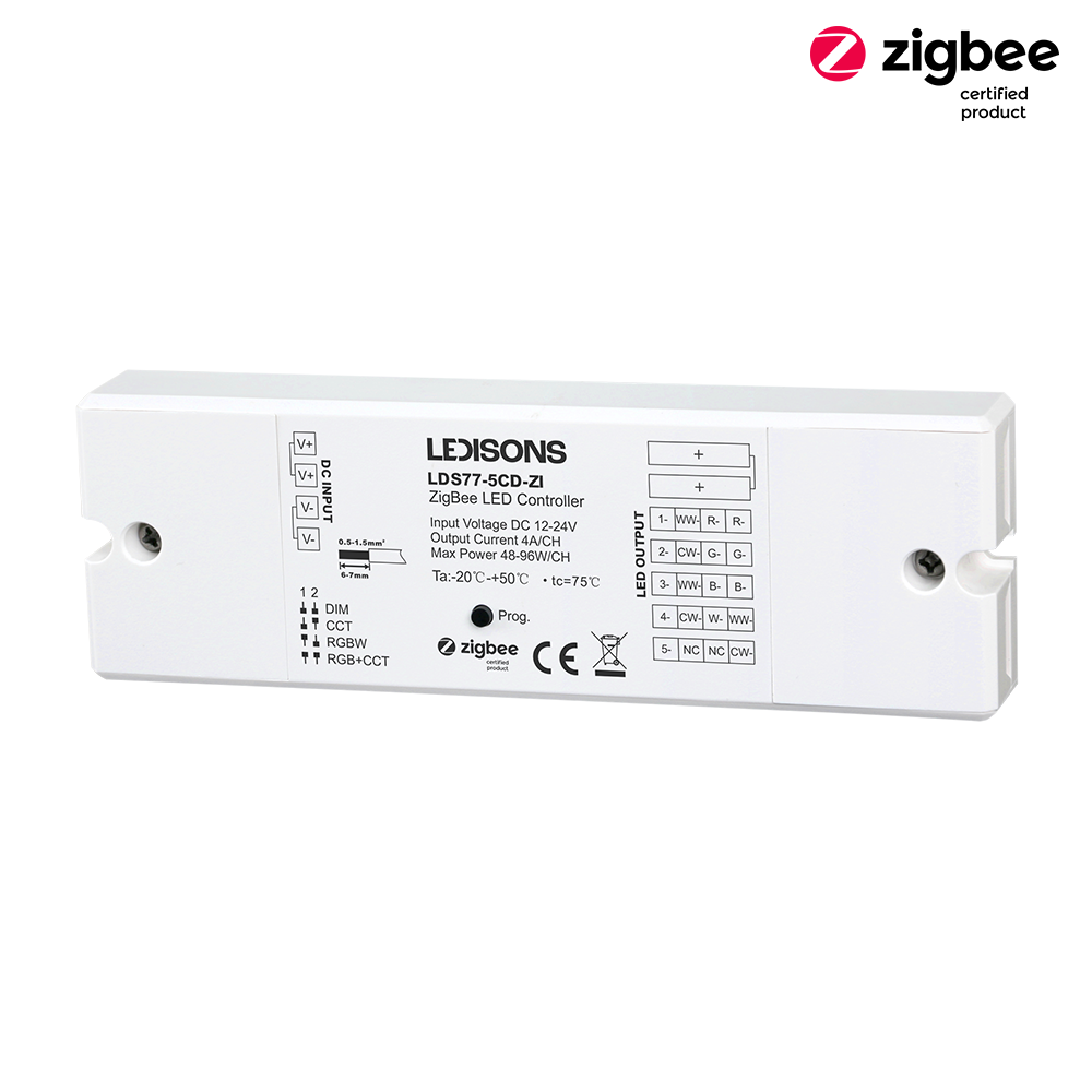 Zigbee controller 5 i 1 til alle LED-strips | LED Verden